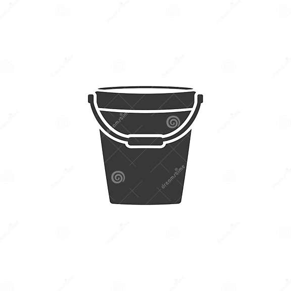 Pail Icon Logo Template Vector Modern Flat Style Stock Vector ...
