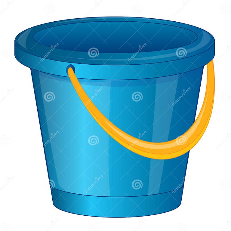 Pail from plastic arts stock vector. Illustration of internal - 55762756