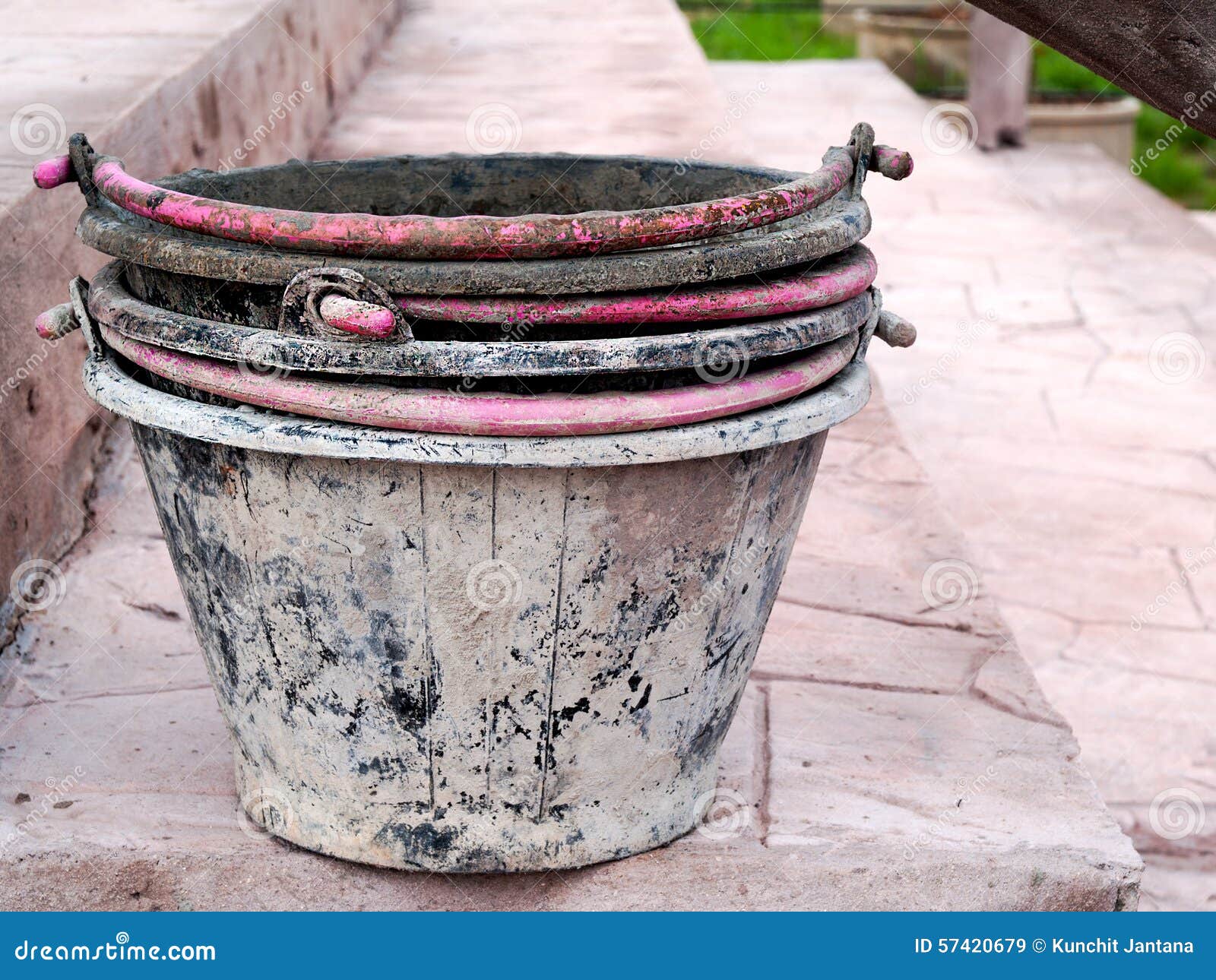 Pail stock image. Image of white, clipping, plastic, housework - 57420679