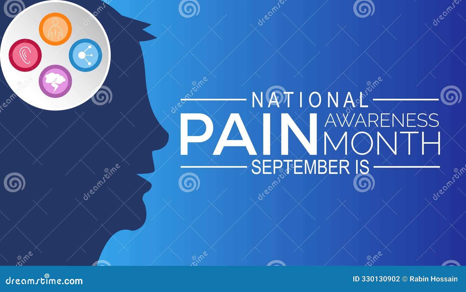 Pain Awareness Month is Observed Every Year on September. Stock ...