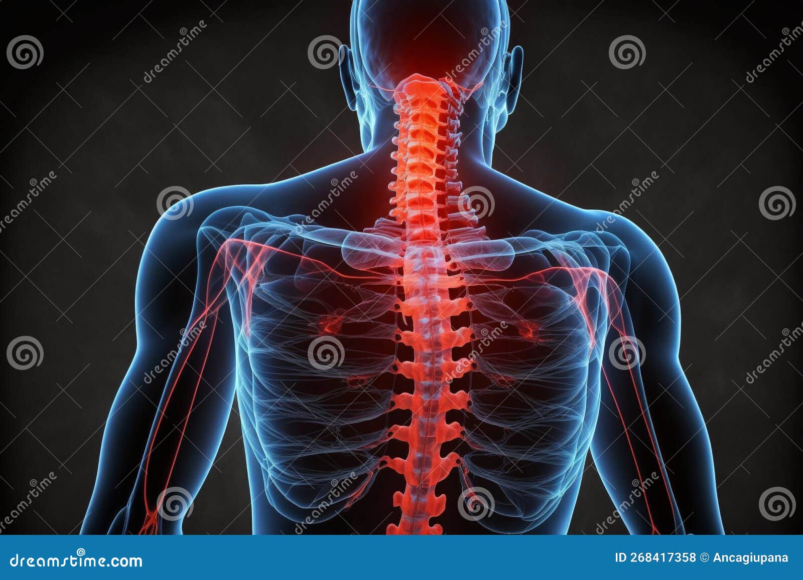 Pain in the Body Concept with X-ray and Neon Colors. AI Generated Stock ... Pain in the Body Concept with X-ray and Neon Colors. AI Generated Stock ...