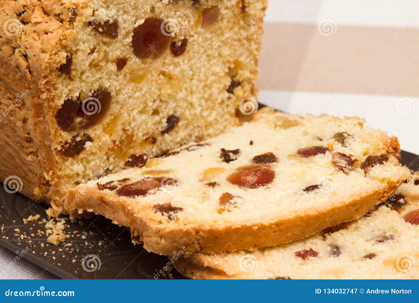 Pain Britannique Traditionnel Traditionnel De Fruit Du Pain a De Fruit ...