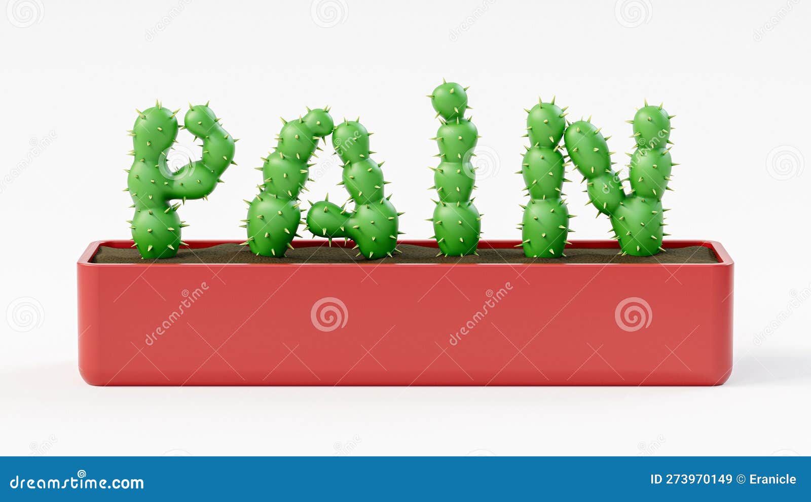 Pain Concept 3d Illustration Stock Illustration - Illustration of ...