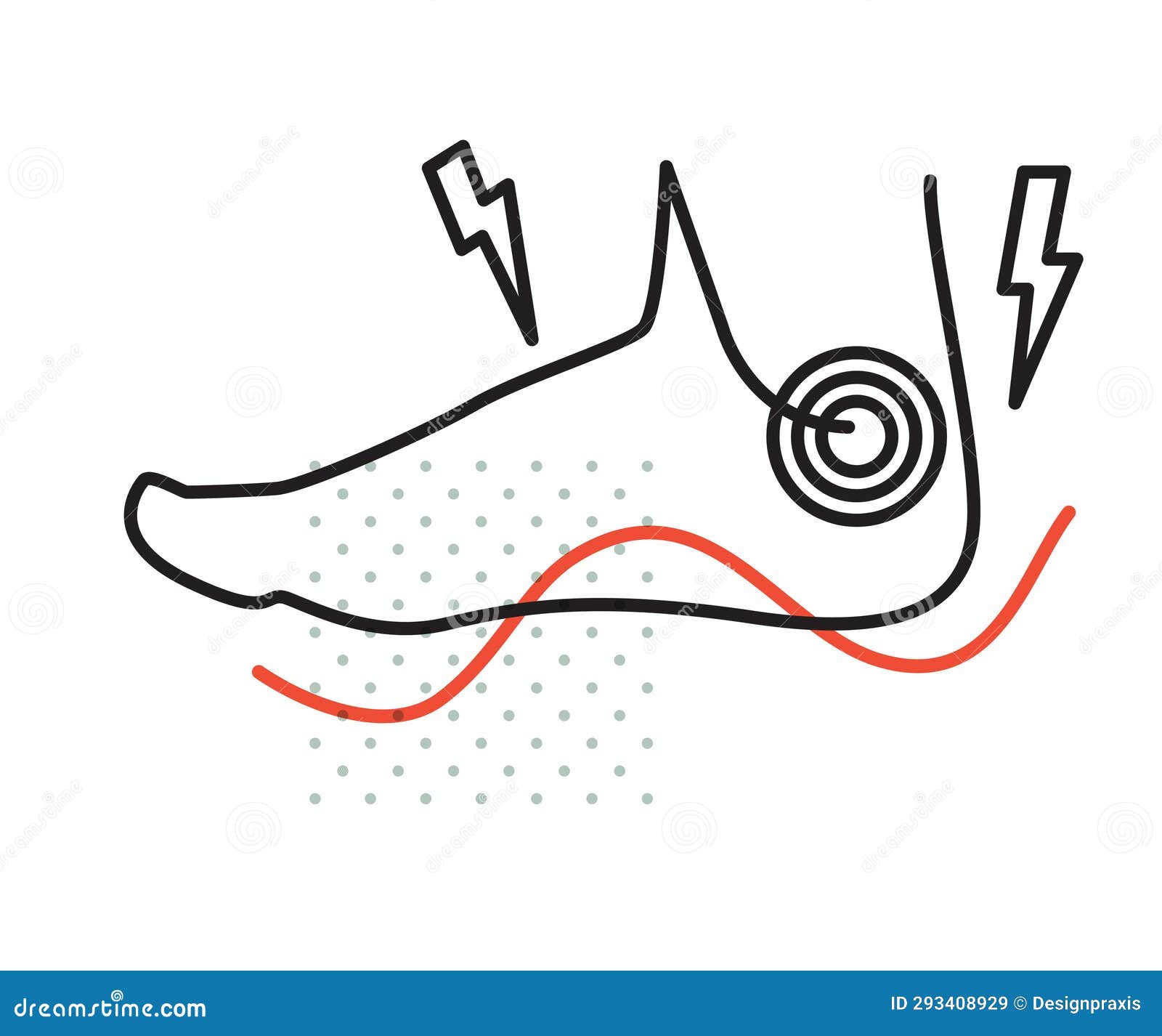Pain in Feet - Arthritis - Icon Stock Illustration - Illustration of ...