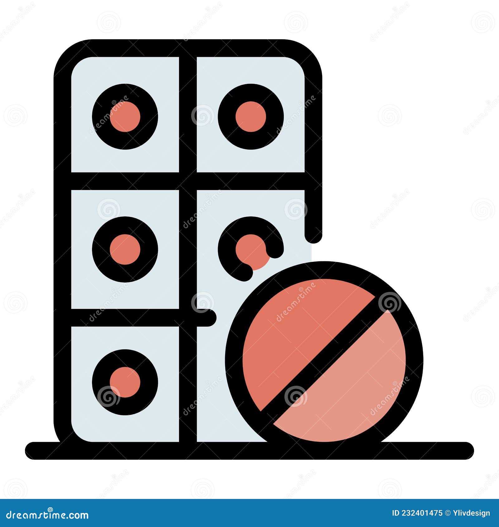 Pain Killer Icon Color Outline Vector Stock Vector - Illustration of ...