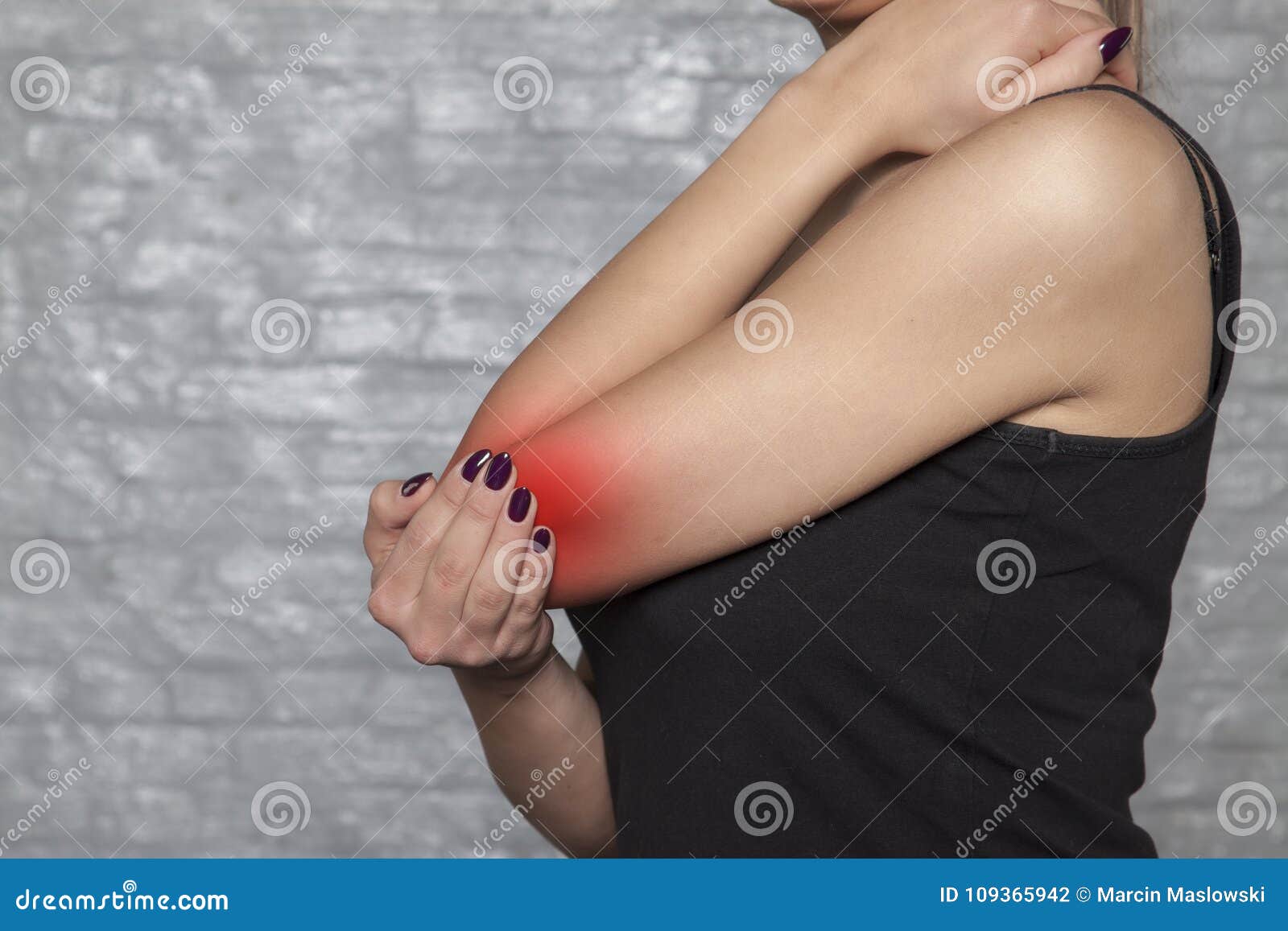 Pain in the Lymph, Problems with Joints Stock Photo - Image of ...