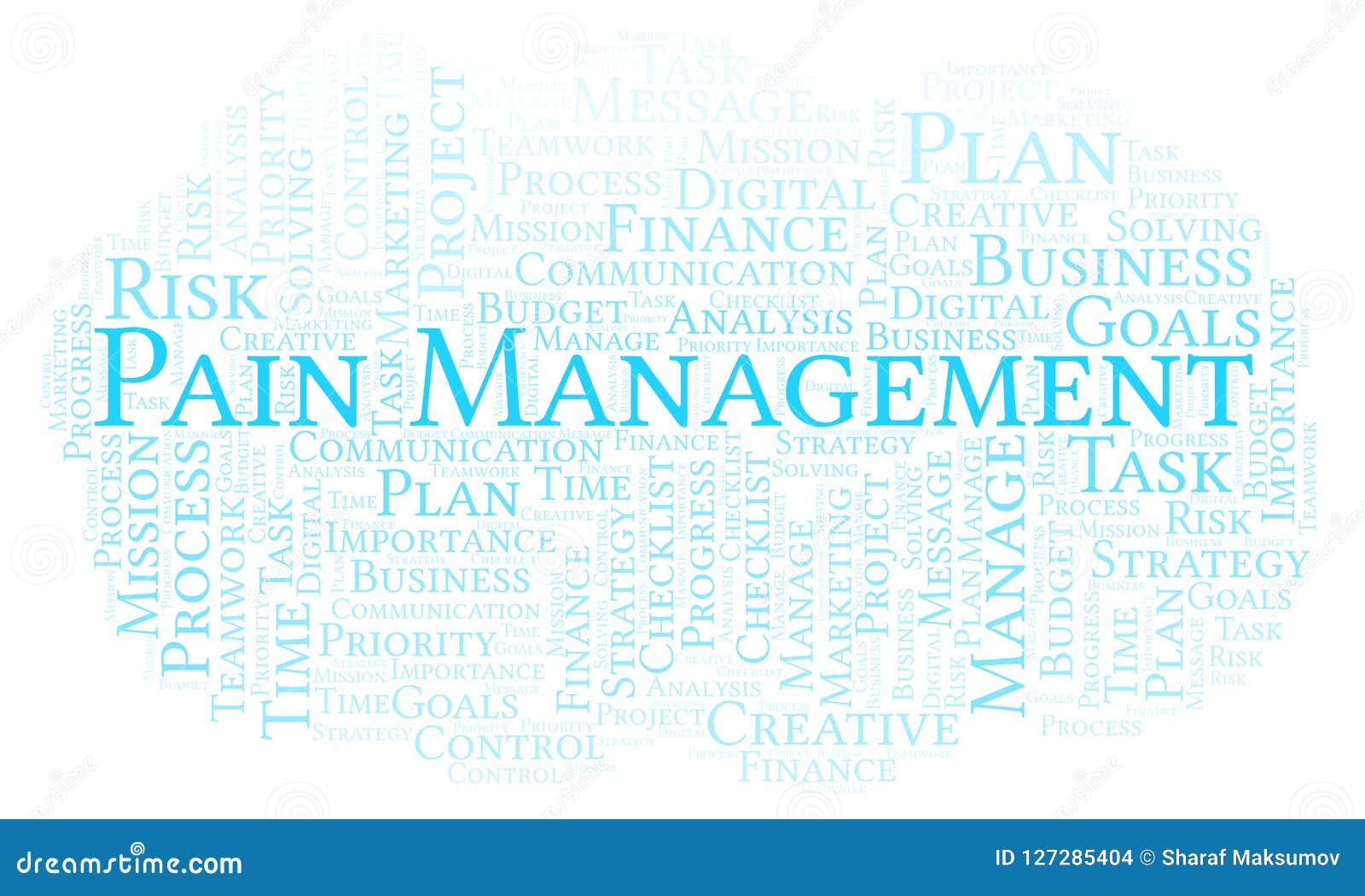 Pain Management Word Cloud, Made with Text only. Stock Illustration ...