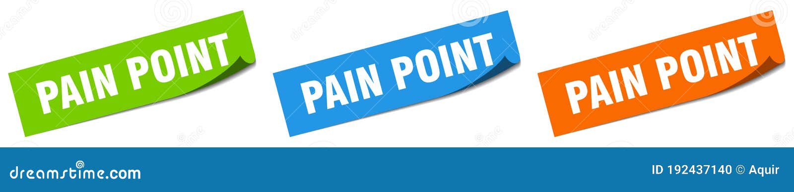 Pain Point Banner. Pain Point Speech Bubble Label Set. Stock Vector ...