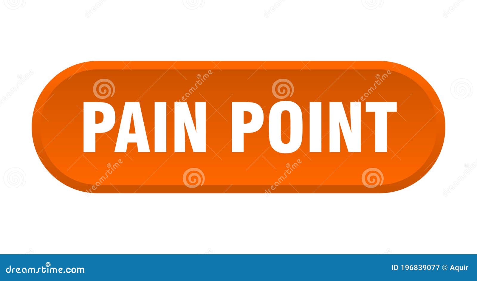 Pain point button stock vector. Illustration of point - 196839077