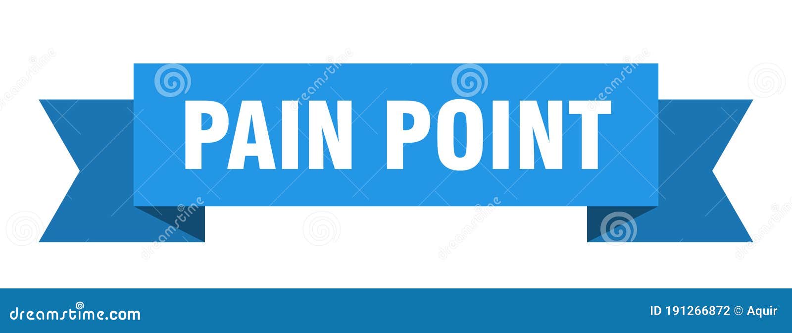 Pain point ribbon. stock vector. Illustration of vignette - 191266872