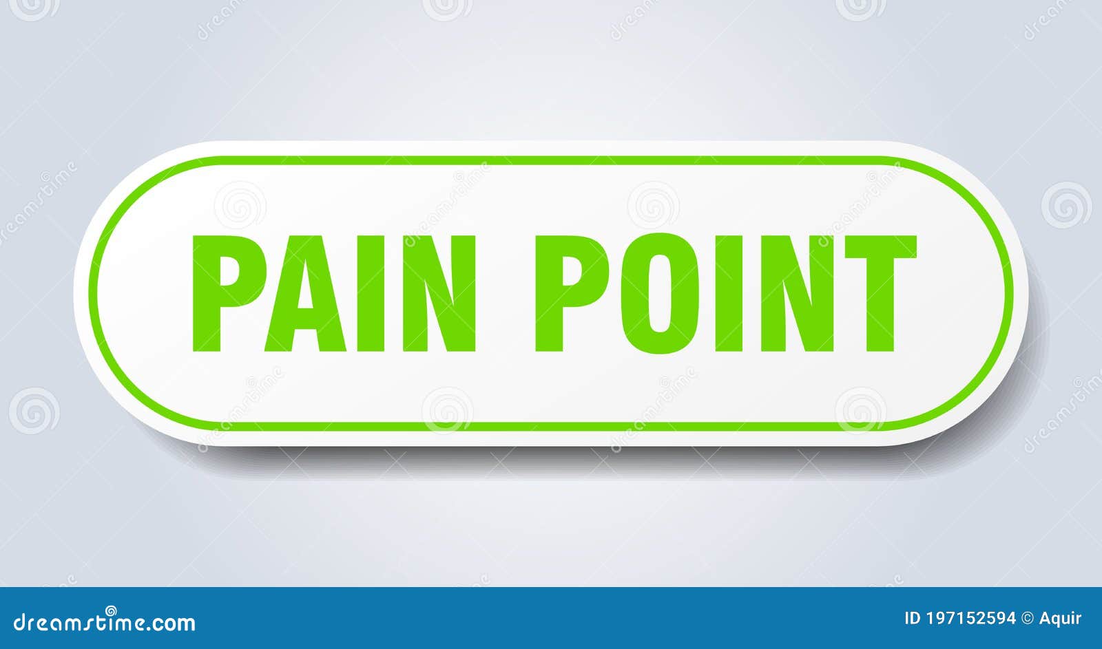 Pain point sticker. stock vector. Illustration of website - 197152594
