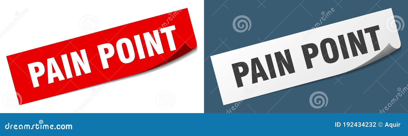 Pain Point Sticker. Pain Point Sign Set Stock Vector - Illustration of ...