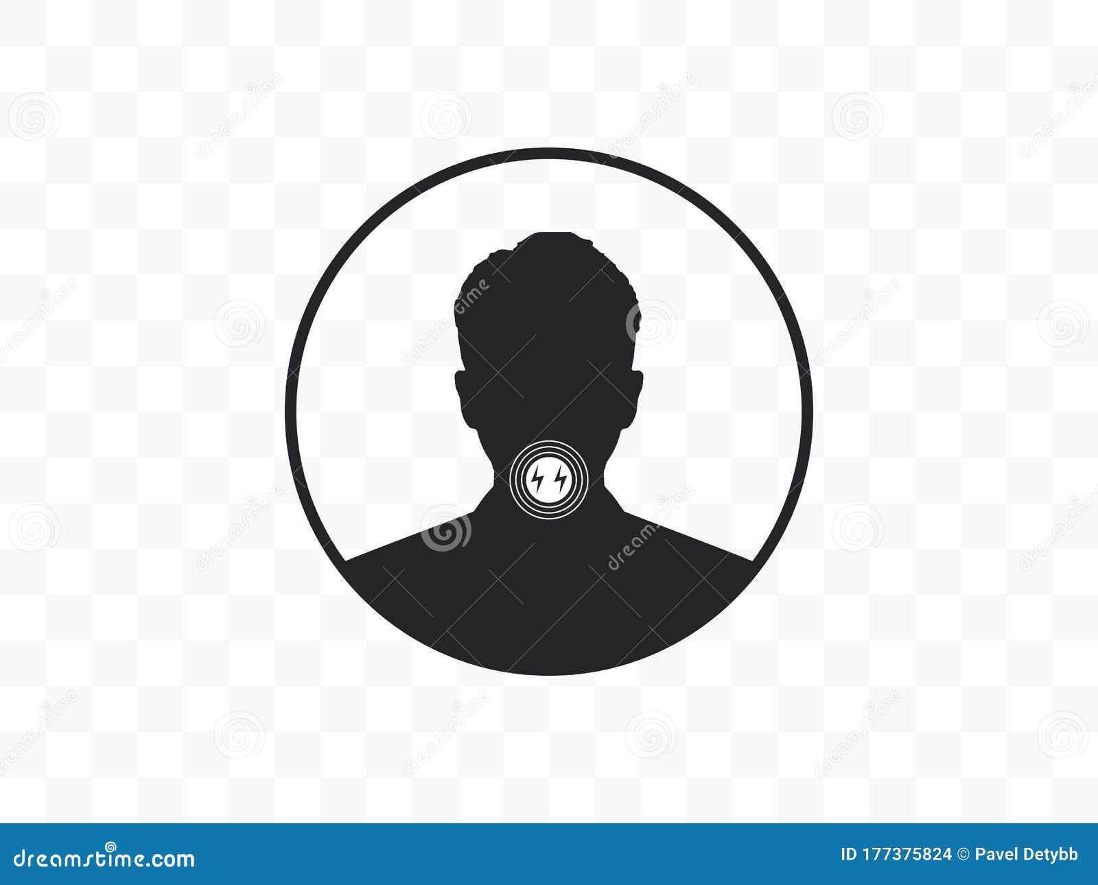 Pain, Sore Throat Icon. Vector Illustration, Flat Design Stock ...