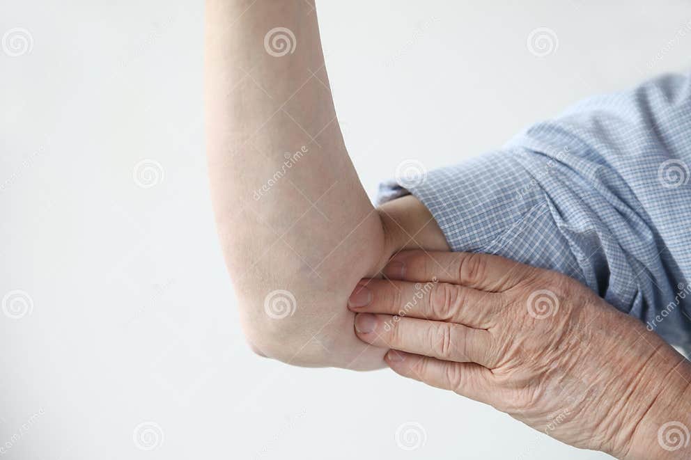 Pain in upper arm stock image. Image of fingers, health - 24205405