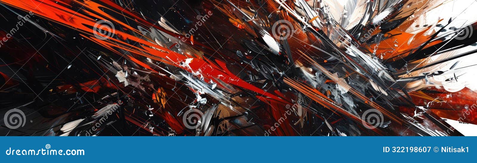 Pain Visualized Through Intense Distorted Abstract Art Stock ...