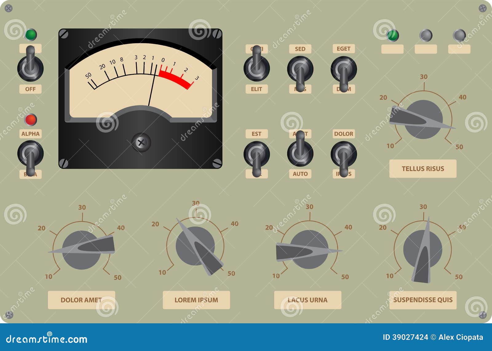 Painel de controle ilustração do vetor. Ilustração de computador - 39027424