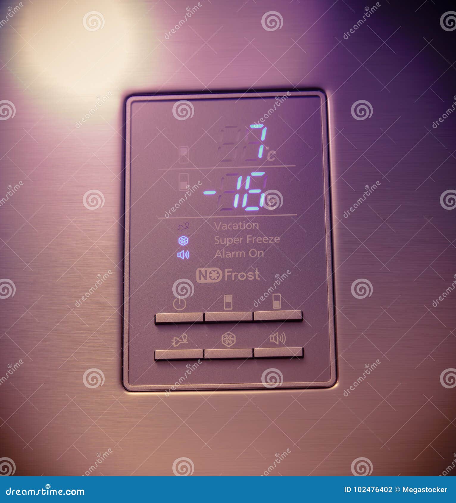 Painel De Controle Do Refrigerador Foto de Stock - Imagem de ...