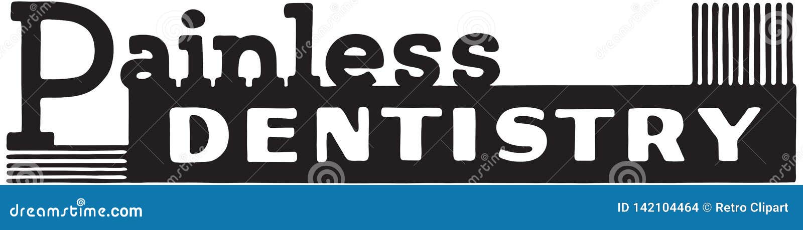 Painless Dentistry stock illustration. Illustration of dentists - 142104464