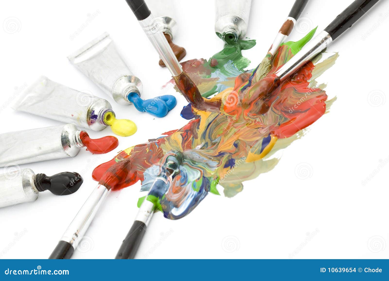 Paint stock photo. Image of canvas, paintbrush, liquid - 10639654