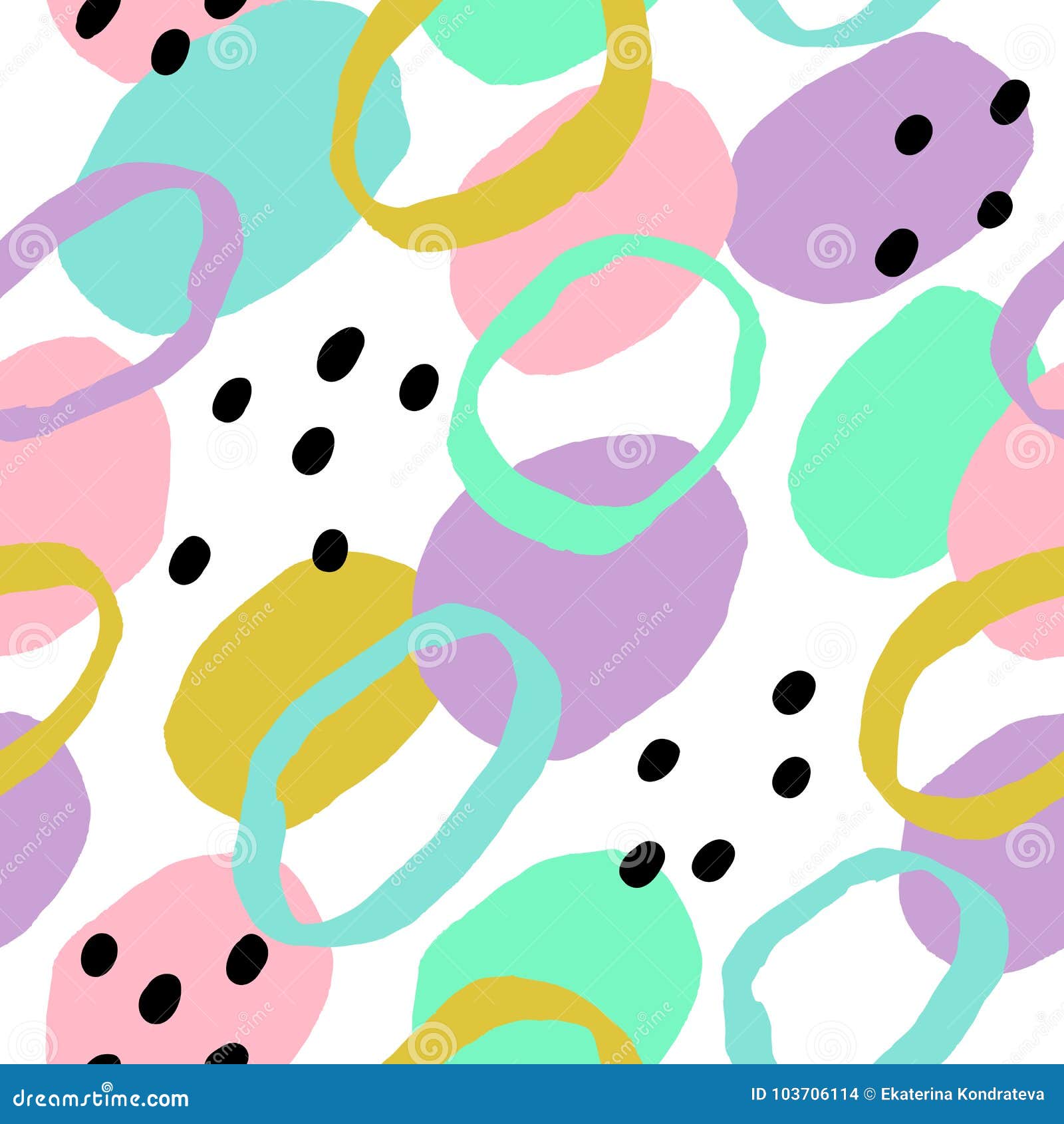 Paint Background. Vector Seamless Pattern. Stock Vector - Illustration ...