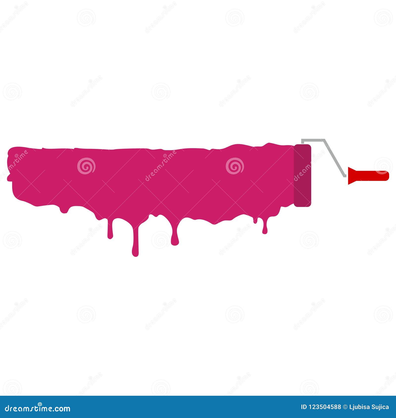Paint Banner, Paint Logo or Icon Stock Vector - Illustration of banner ...