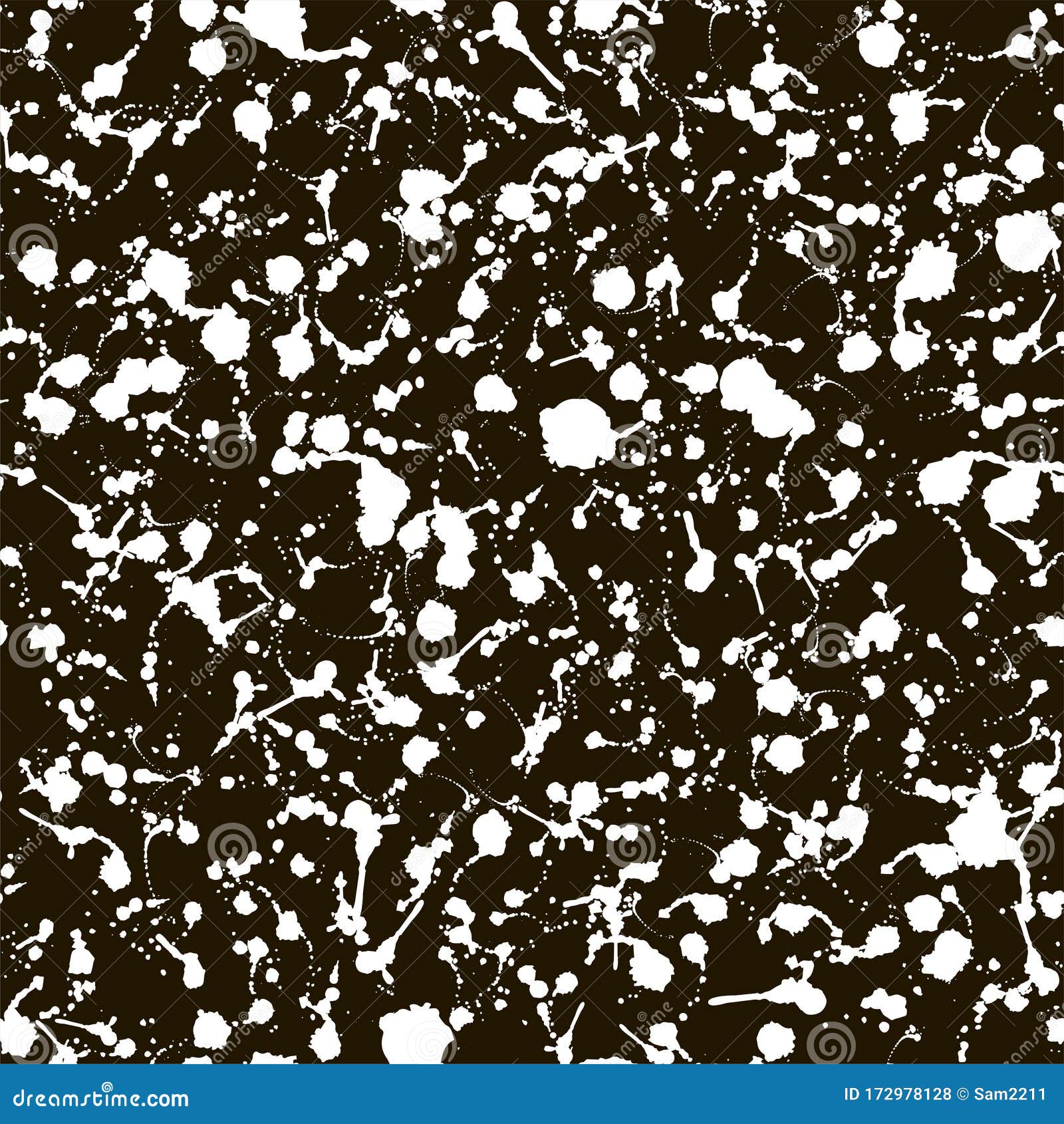 Paint Blobs. Gloomy Abstract Monochrome Background. Smudge. Worn ...