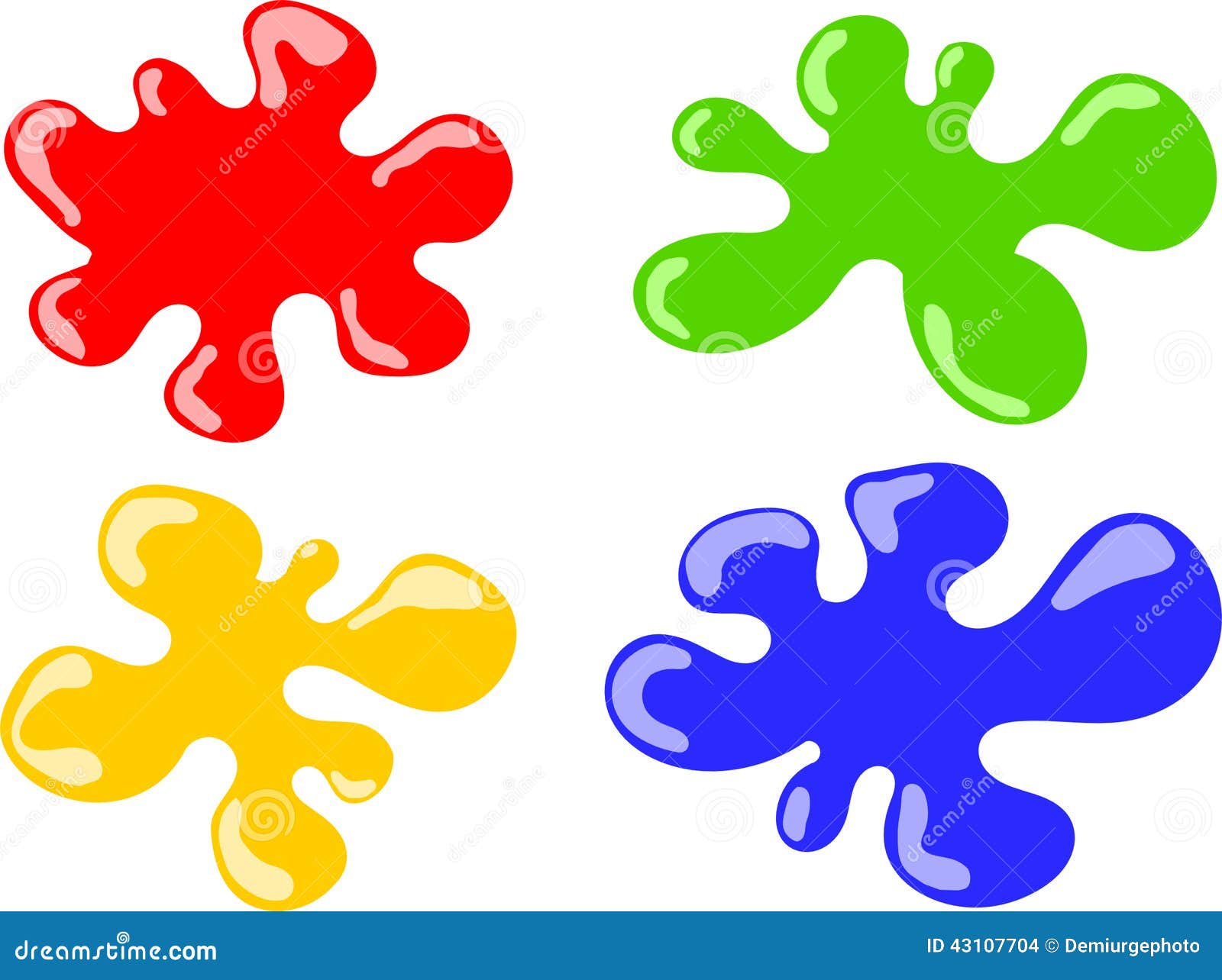 Paint blots stock vector. Illustration of paint, vector - 43107704
