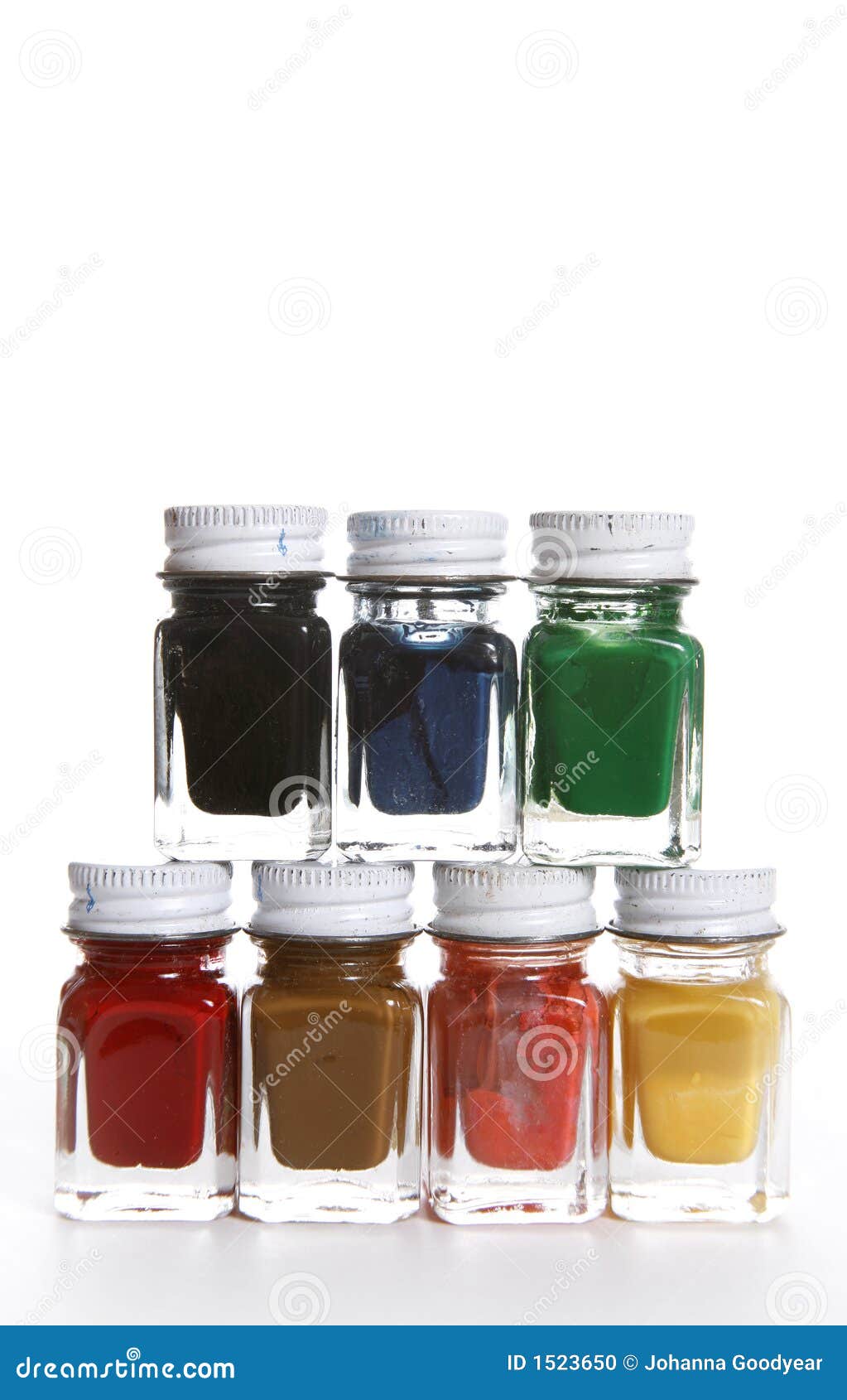 Paint Bottles stock photo. Image of decor, vintage, hobby - 1523650