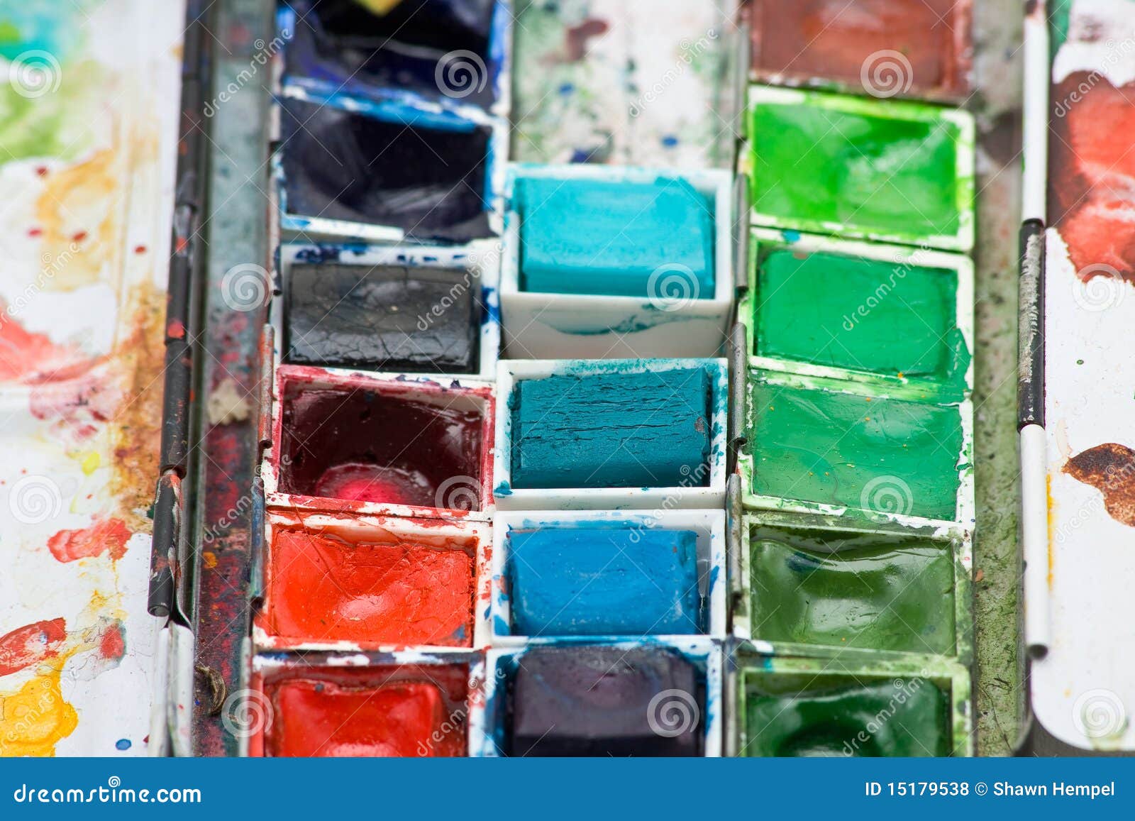 Paint box stock photo. Image of primary, pigment, paintbox - 15179538