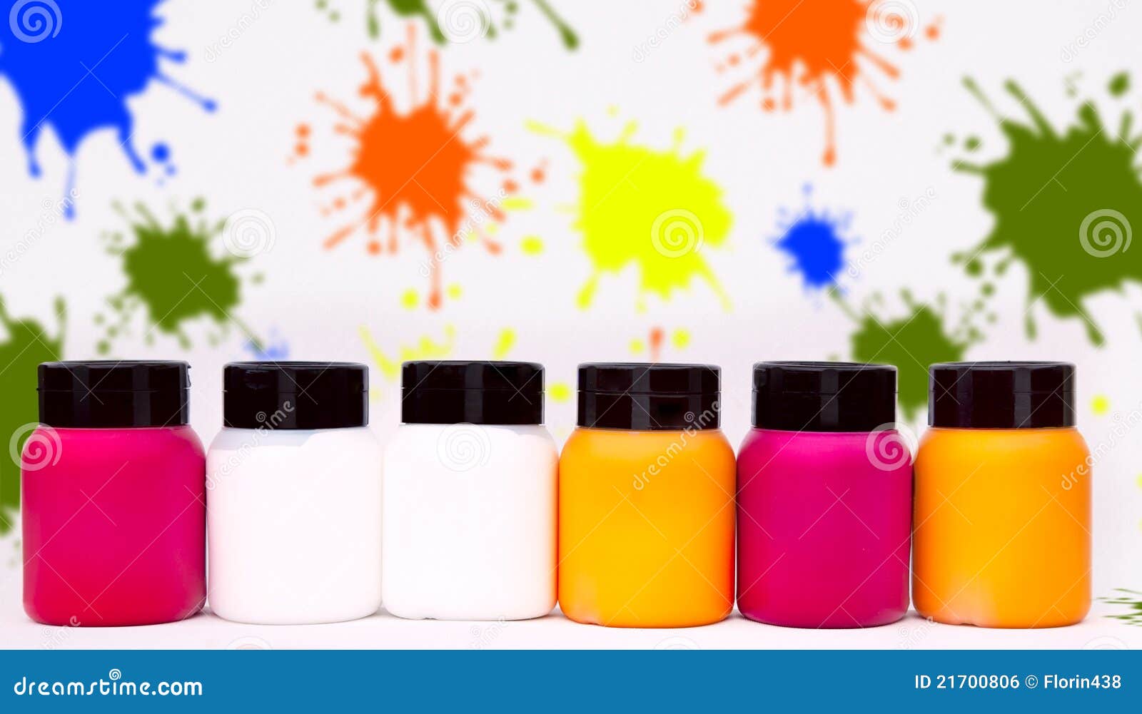 Paint boxes cans lined stock photo. Image of frame, horizontal - 21700806