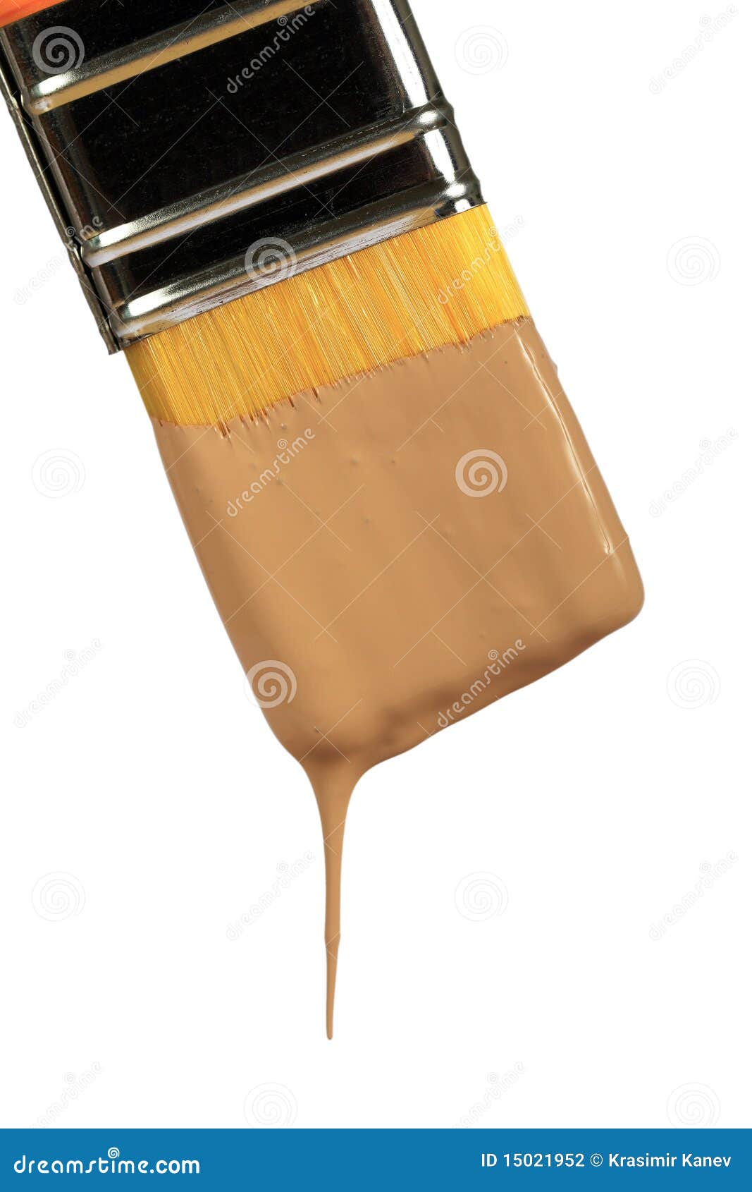Paint Brush stock photo. Image of print, realistic, brown - 15021952