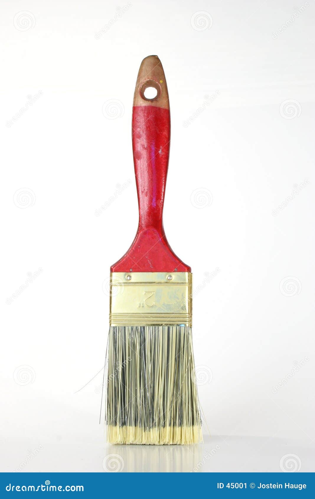 Paint brush stock image. Image of wood, paintbrush, bristles - 45001