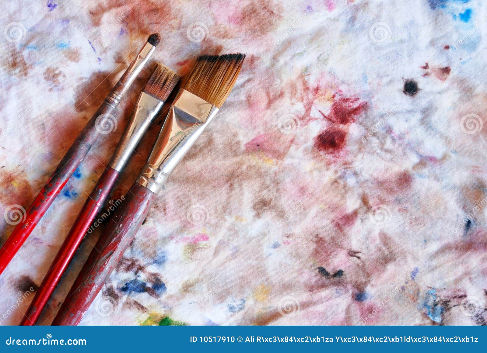 Paint brush and background stock photo. Image of studio - 10517910
