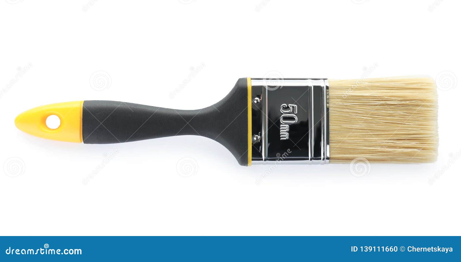 Paint Brush with Color Handle on White Stock Photo - Image of ...