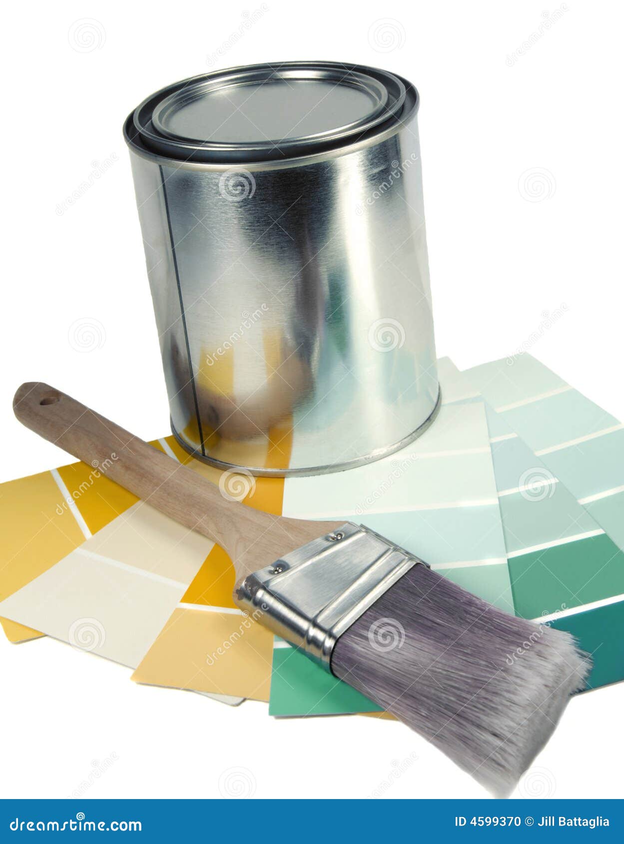 Paint, Brush and Color Samples Stock Photo - Image of improvement ...