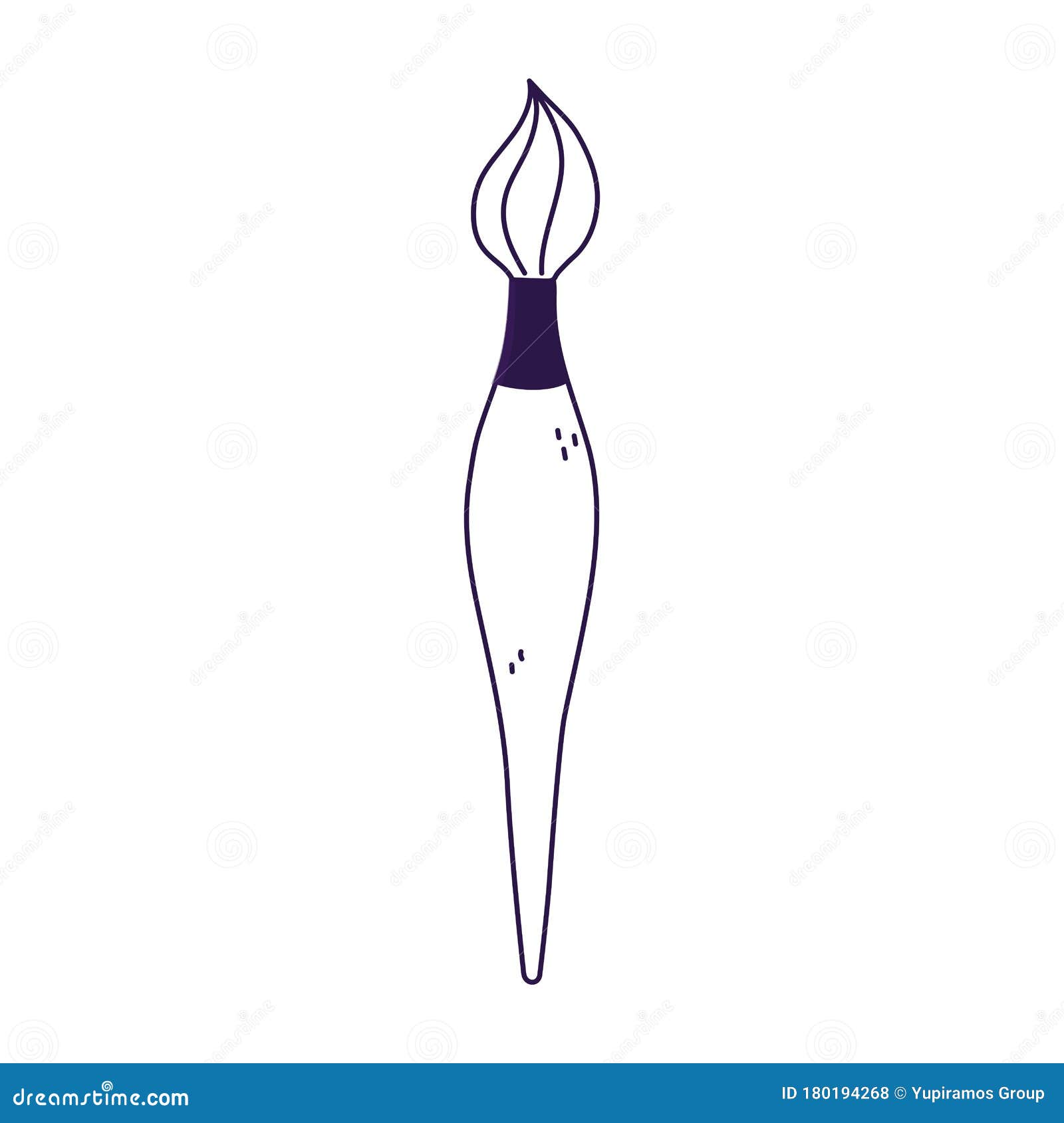 Isolated Paint Brush Vector Design Stock Vector - Illustration of ...