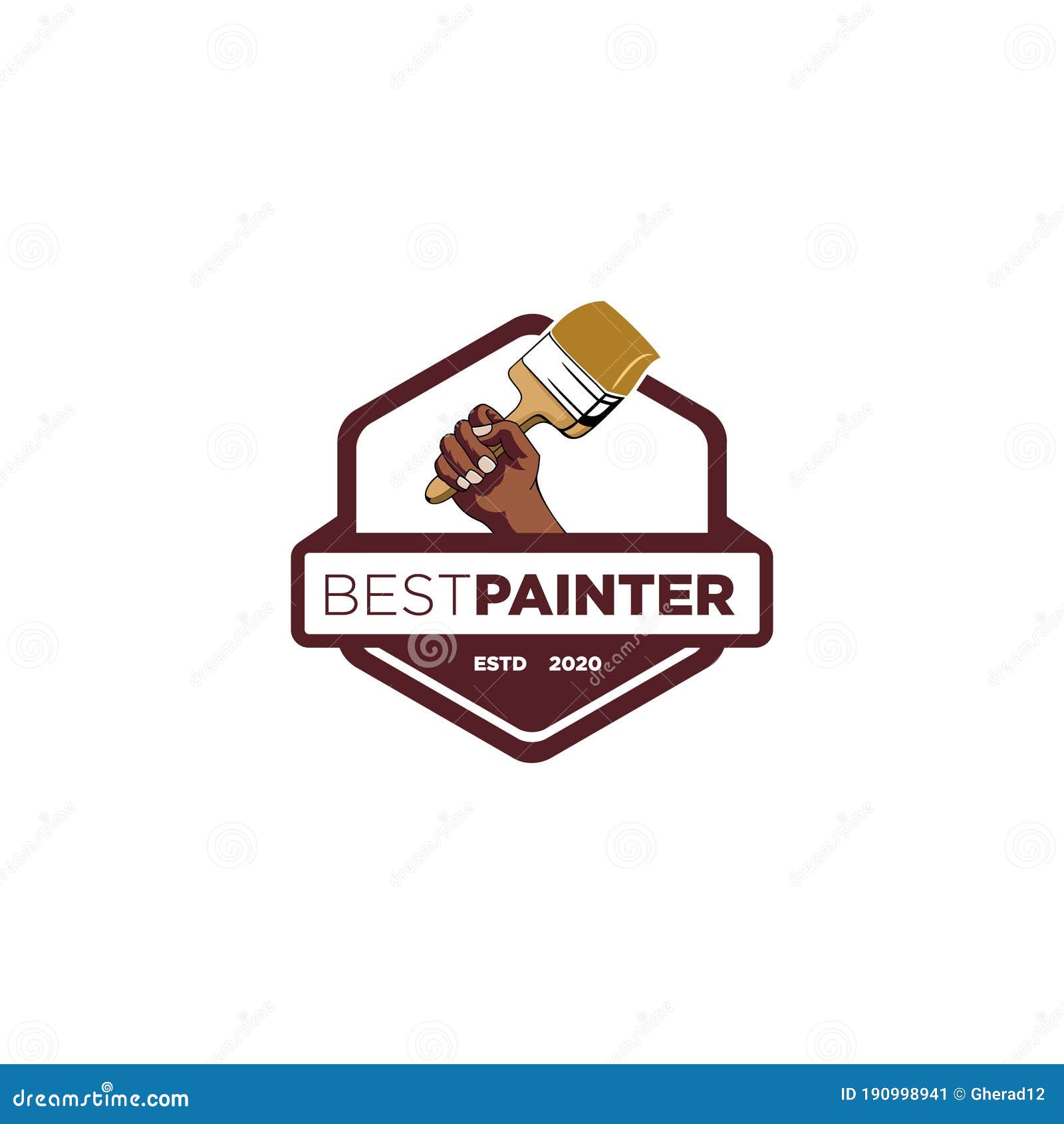Paint brush logo vector stock illustration. Illustration of design ...