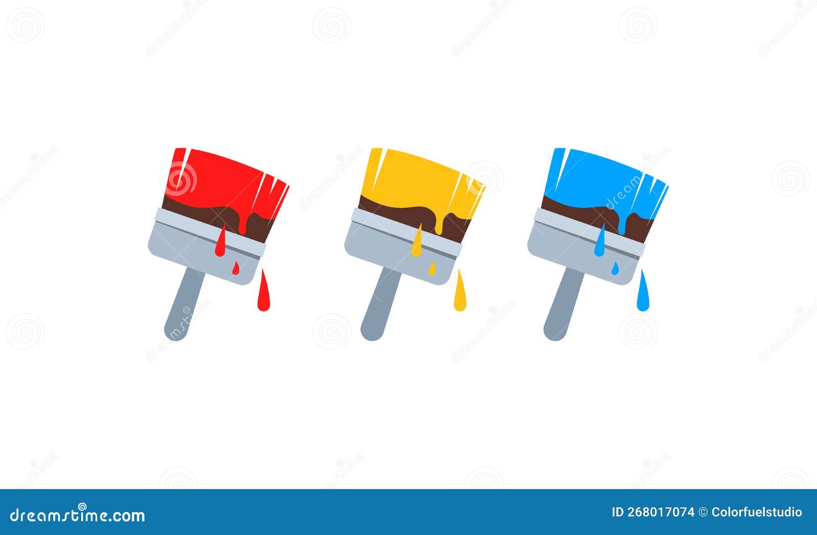 Paint Brush with Good Quality with Good Color Stock Vector ...