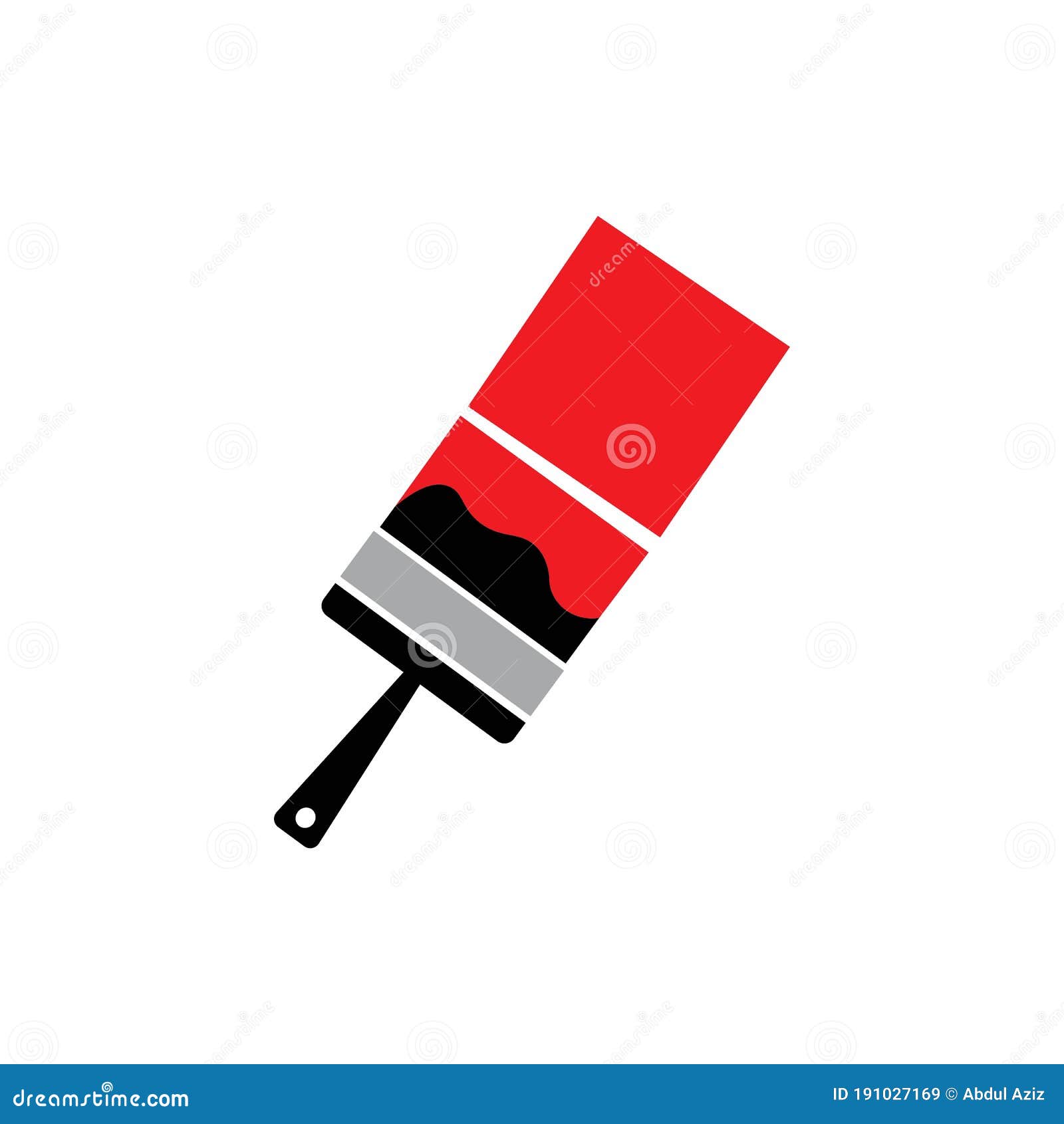 Paint Brush Illustration Logo Vector Stock Vector - Illustration of ...