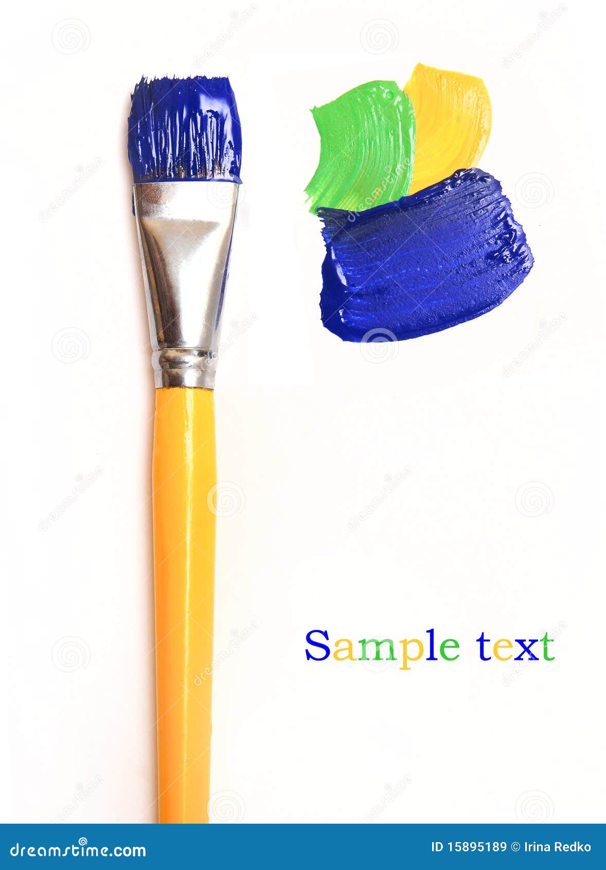 Paint brush isolated stock image. Image of color, level - 15895189