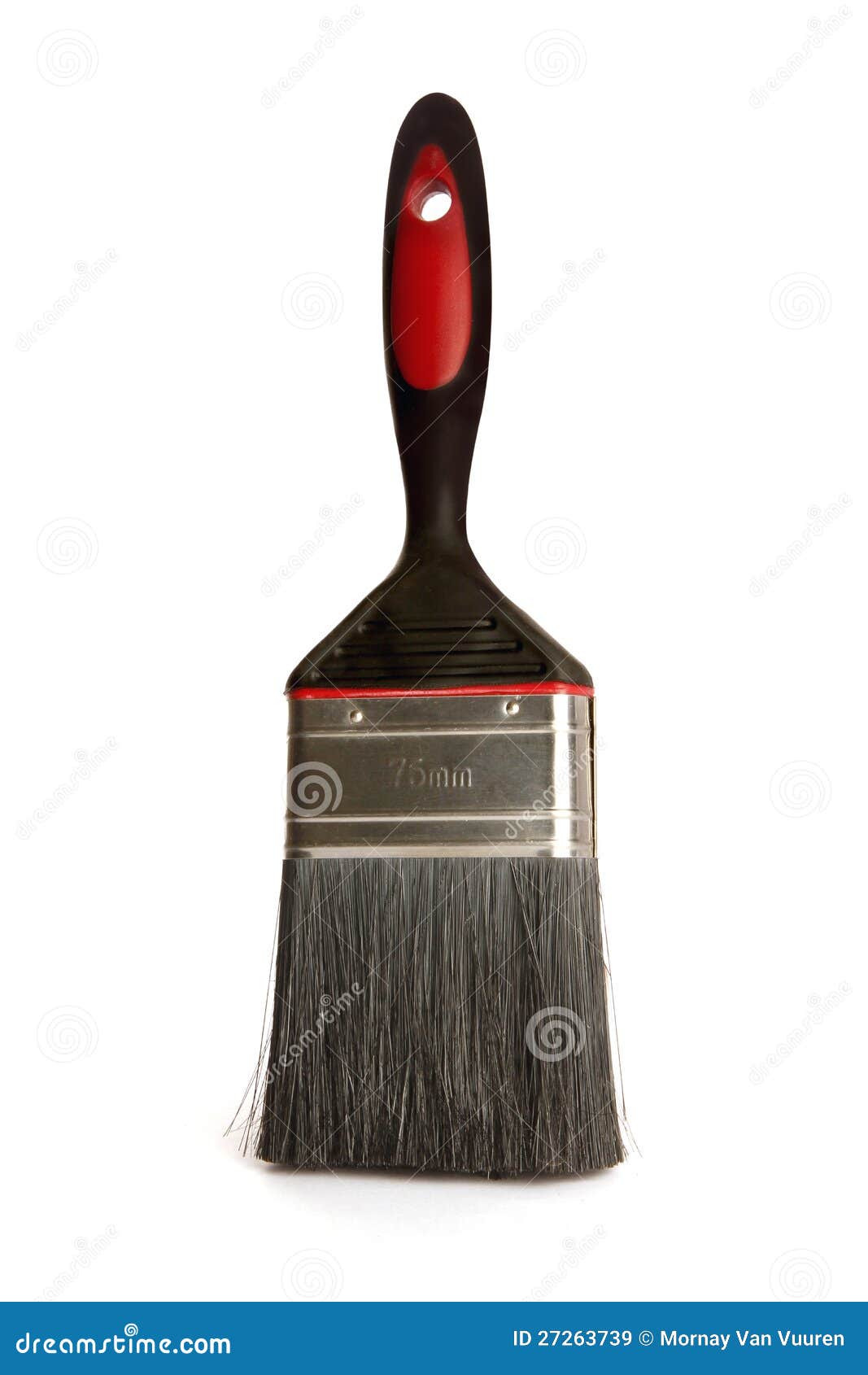 Paint Brush Isolated on White Stock Image - Image of white, cans: 27263739