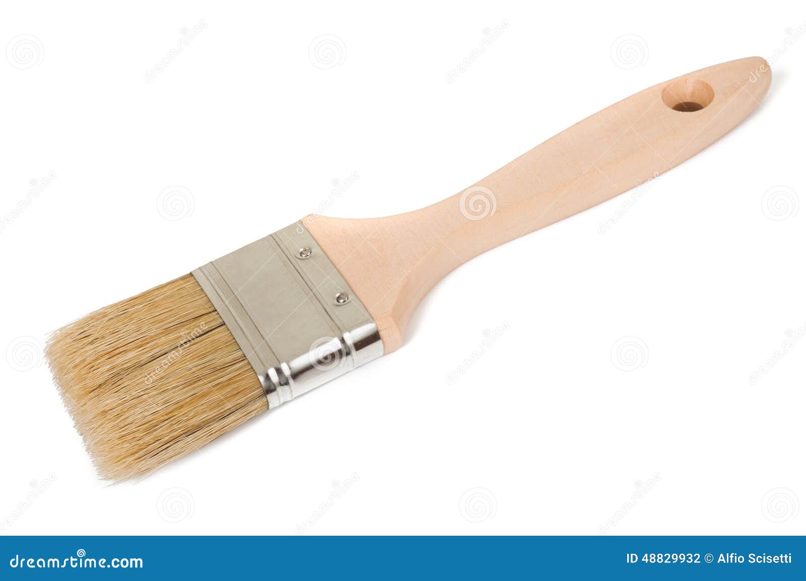 Paint brush stock photo. Image of metallic, tool, handle - 48829932