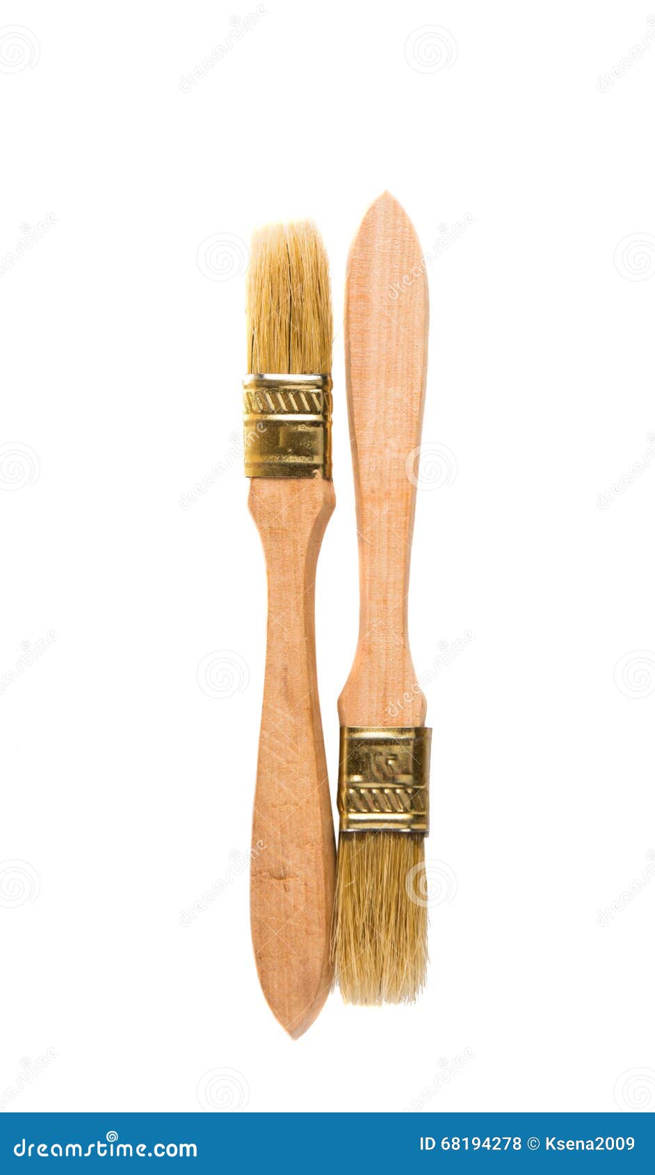 Paint brush isolated stock photo. Image of object, metal - 68194278