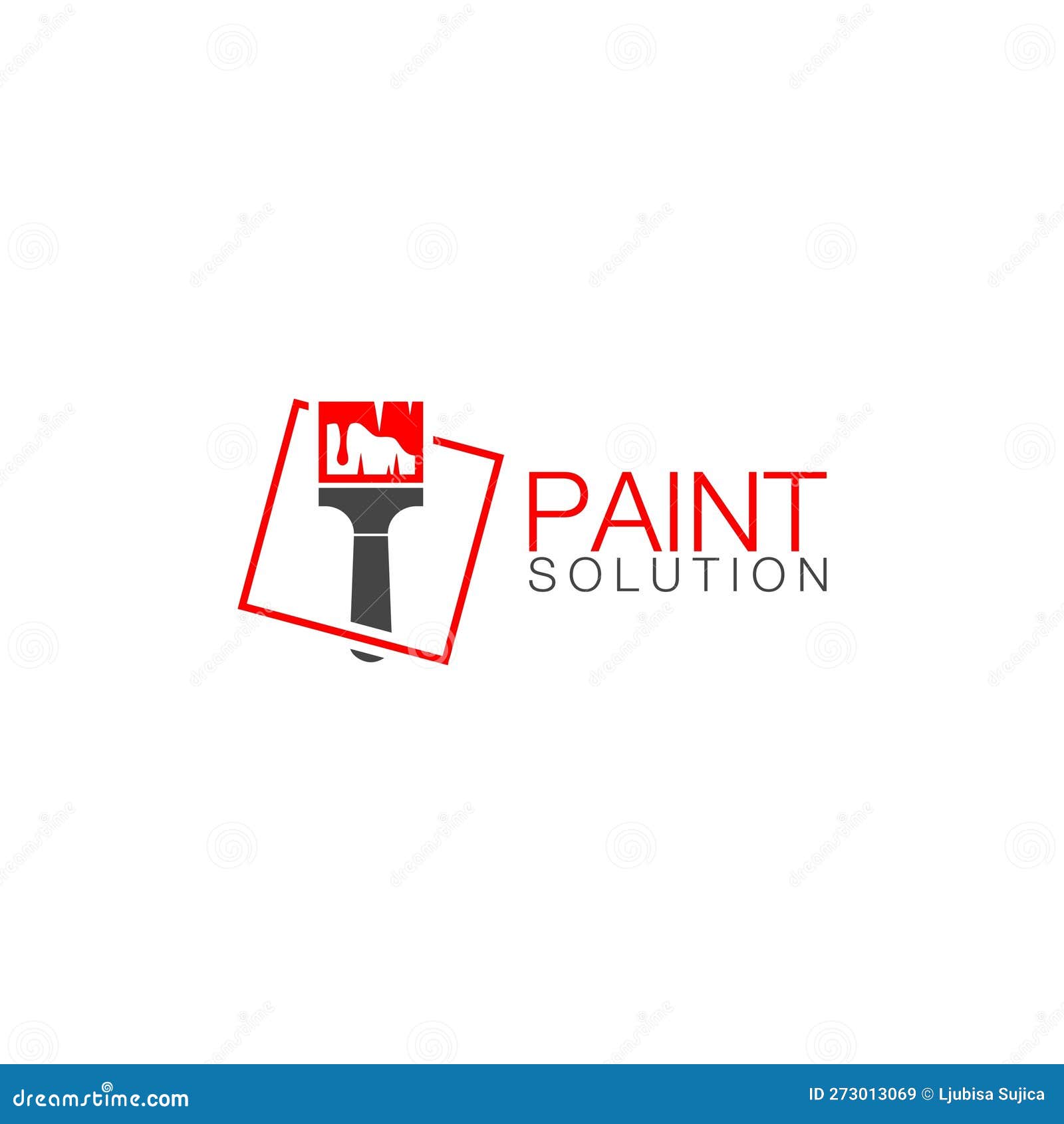 Paint Brush Logo. Paint Solution Icon Isolated on White Background ...