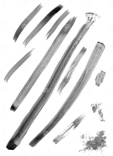 Paint Brush Mark-making stock illustration. Illustration of paint - 638669