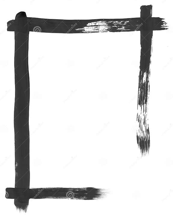 Paint Brush Mark-making stock illustration. Illustration of black - 638692