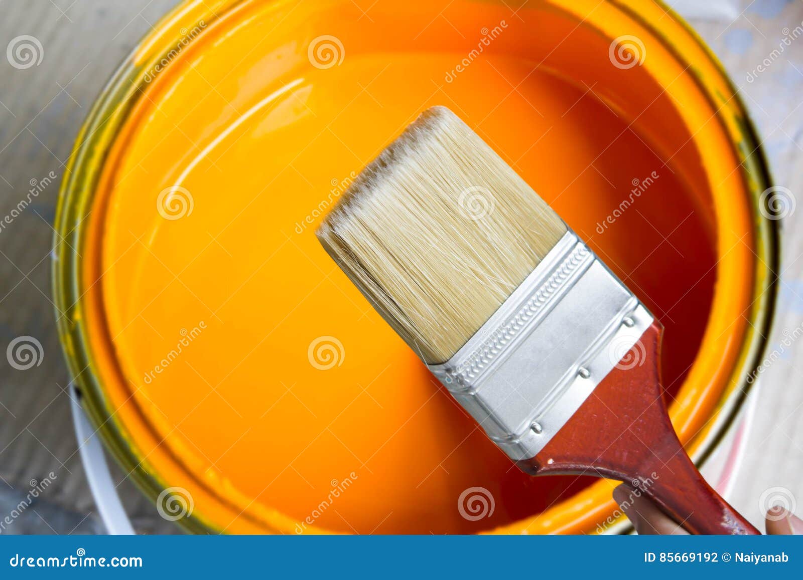 573 Paint Brush Bucket Orange Paint Photos - Free & Royalty-Free Stock ...