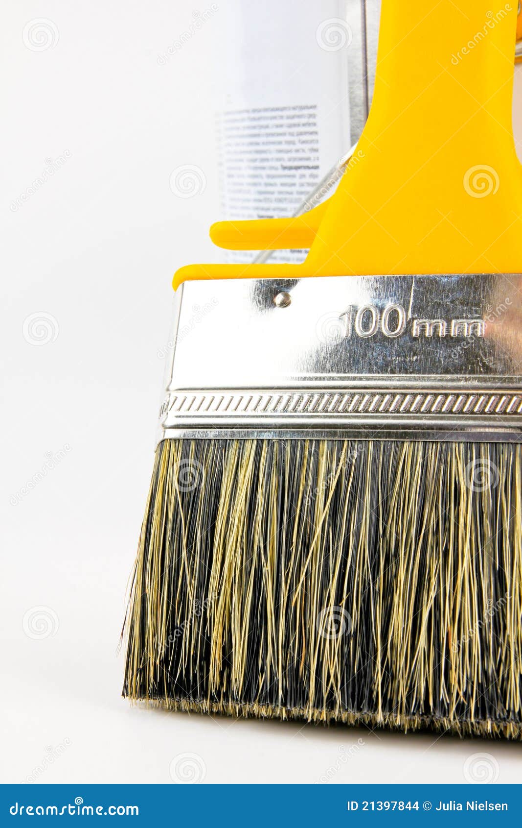 Paint Brush And Paint Bucket Stock Photo - Image of paint, brush: 21397844