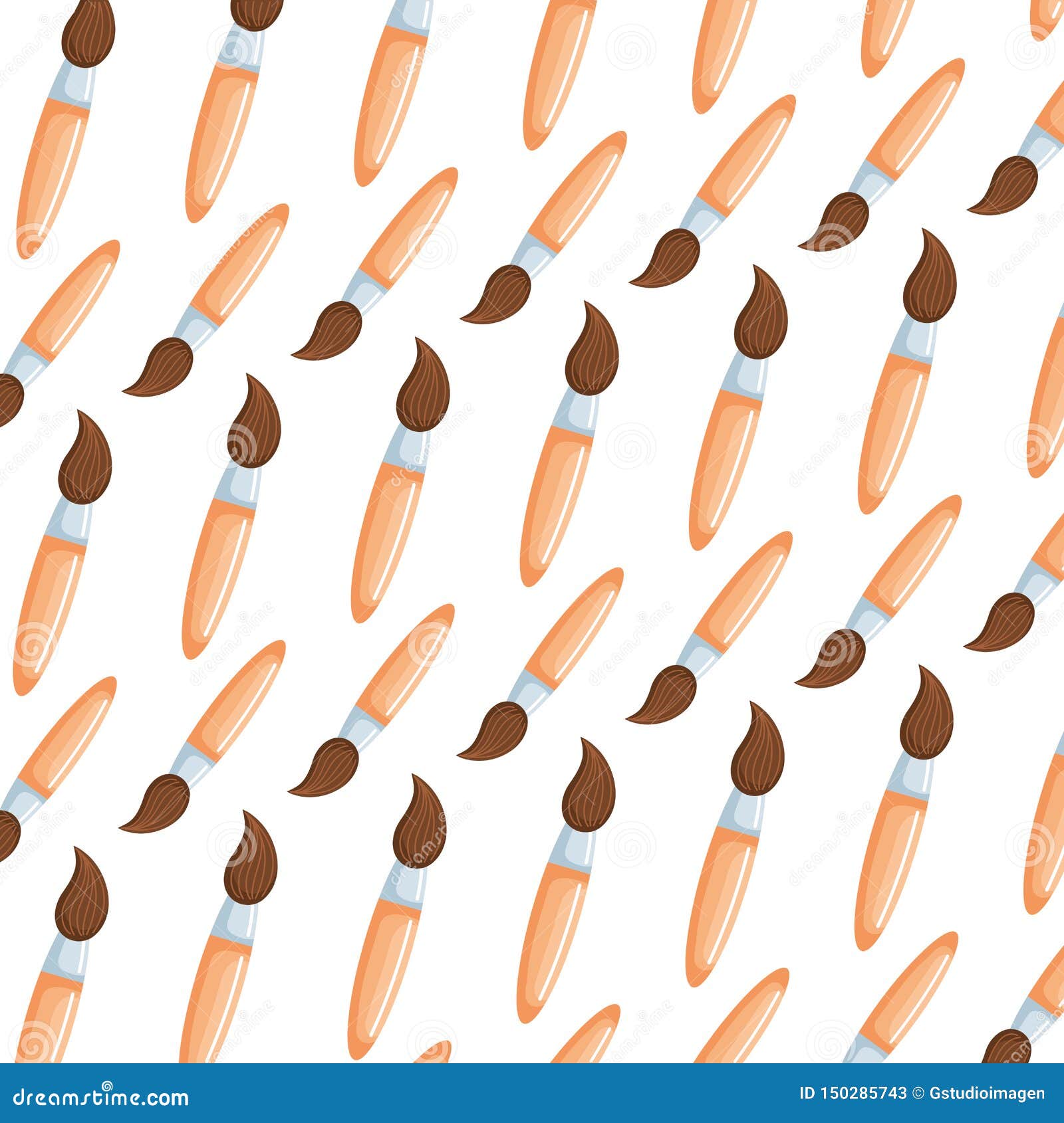 Paint Brush Pattern Background Vector Illustration Stock Illustration ...