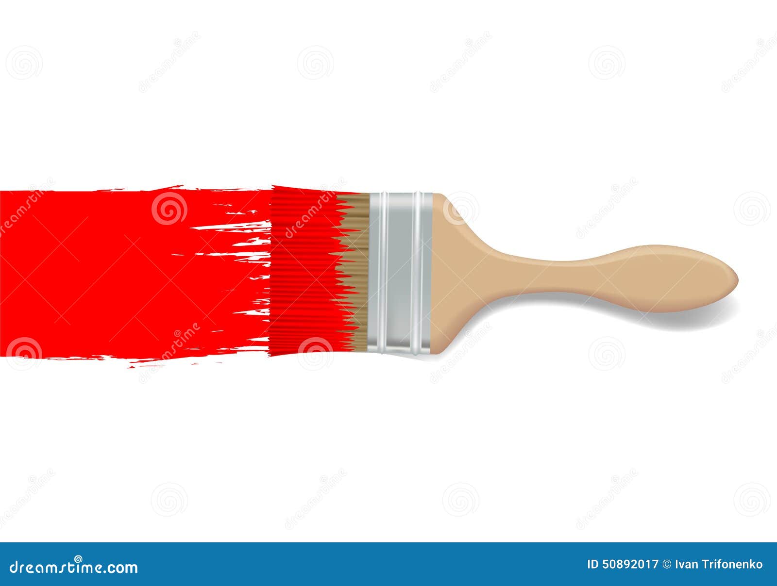 Paint brush stock vector. Illustration of round, decoration - 50892017